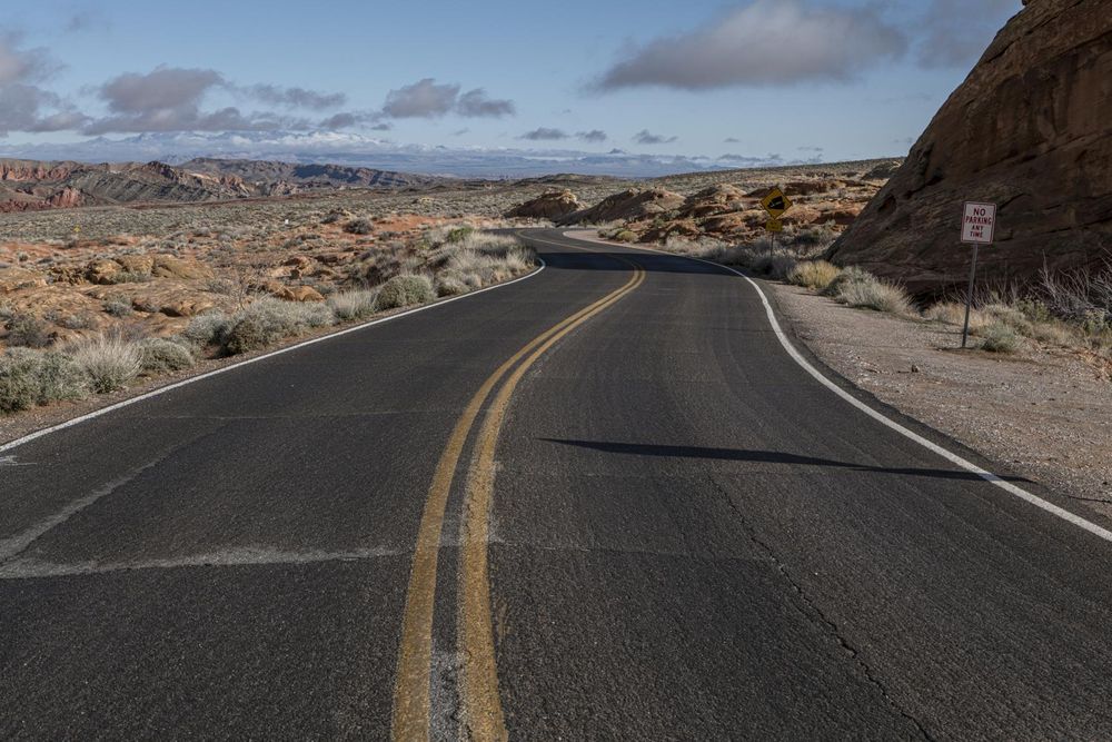 Nevada, USA: Asphalt Road through Desert Landscape - HDRi Maps and ...