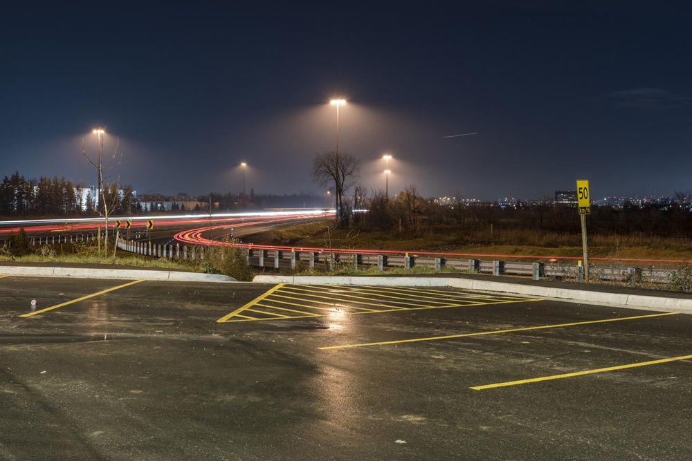 Night Time Parking Lot in Toronto, Canada - HDRi Maps and Backplates