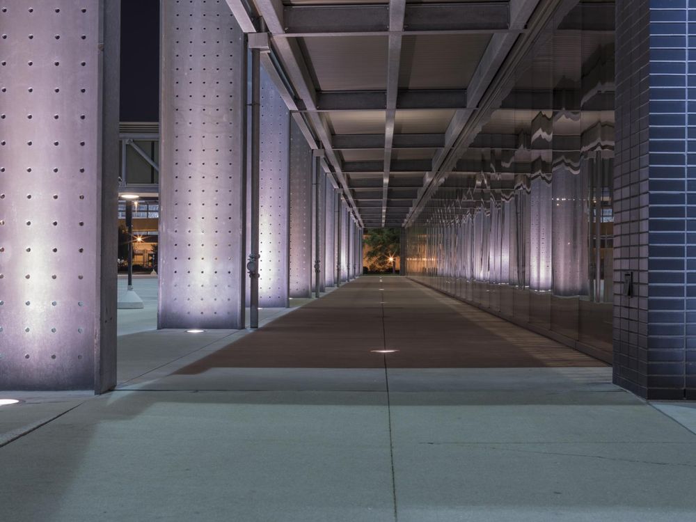 Night view of modern architecture in Chicago, Illinois, USA - HDRi Maps ...