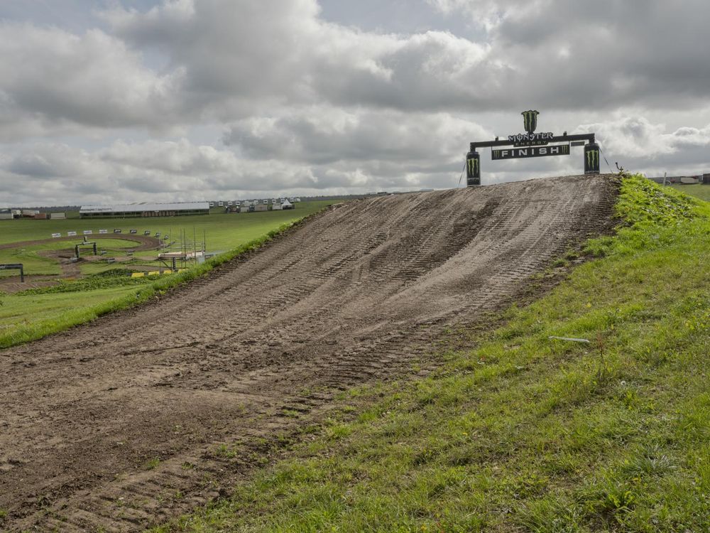 Off-Road Race on Lush Grass at Matterley Basin Grand Prix Track, United ...