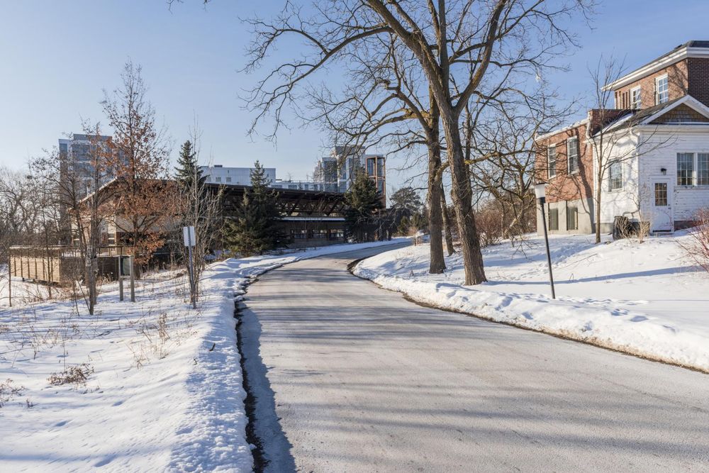 Ontario Residential Neighborhood in Winter: Snow-Covered Serenity ...