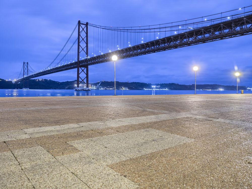 Portugal at Night: Lisbon's City Lights - HDRi Maps and Backplates