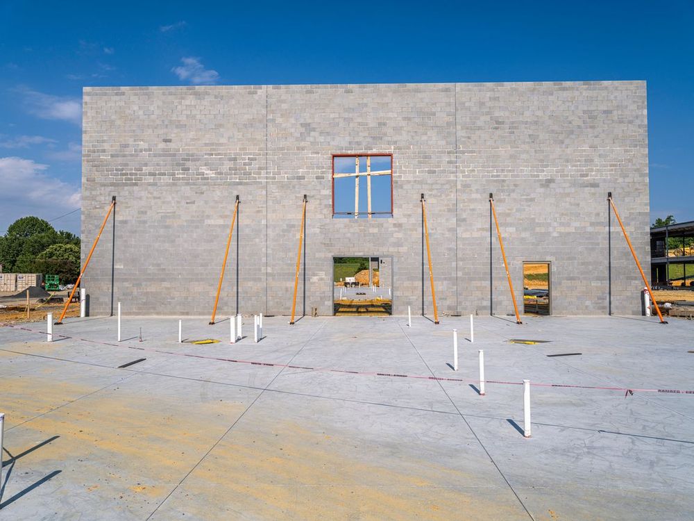 Profile View of New Building Construction - HDRi Maps and Backplates