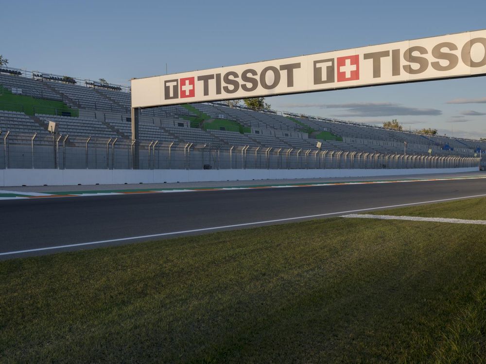 Race Track at Dusk with Stadium Bleachers in Valencia, Spain - HDRi ...