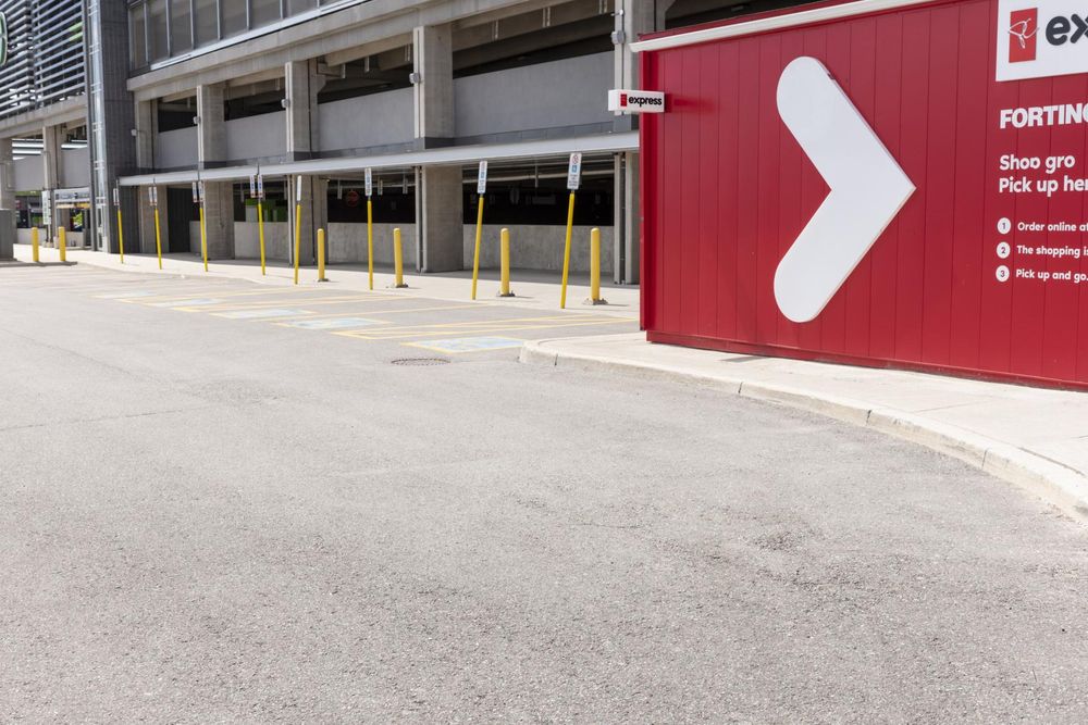 Red Exit Sign in Office Building, Toronto - HDRi Maps and Backplates