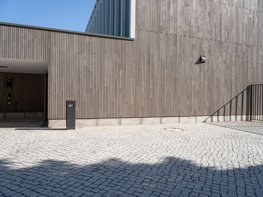 Residential Architecture: Wood Wall in Berlin