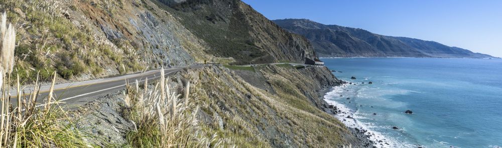 Scenic Drive along California's Coastal Cliff and Ocean - HDRi Maps and ...