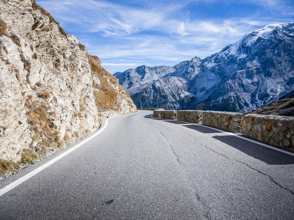 Scenic Road Through Alps, Italy - HDRi Maps and Backplates