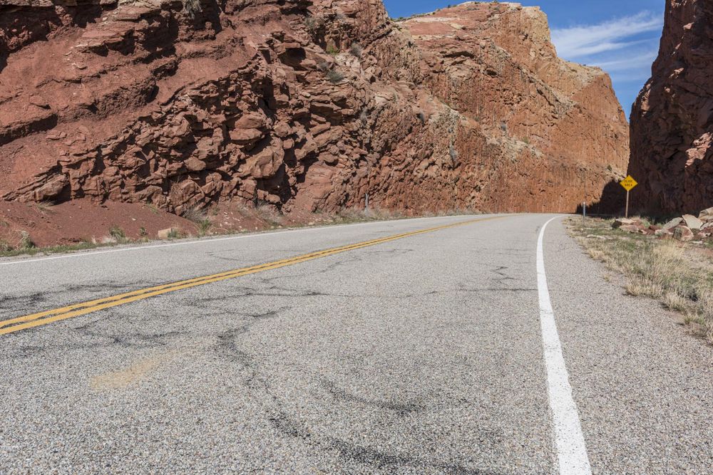 Scenic Road in Utah, USA Mountain Landforms - HDRi Maps and Backplates