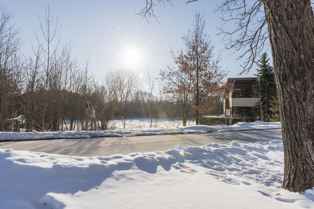 Snowy Road in Ontario Residential Area - HDRi Maps and Backplates