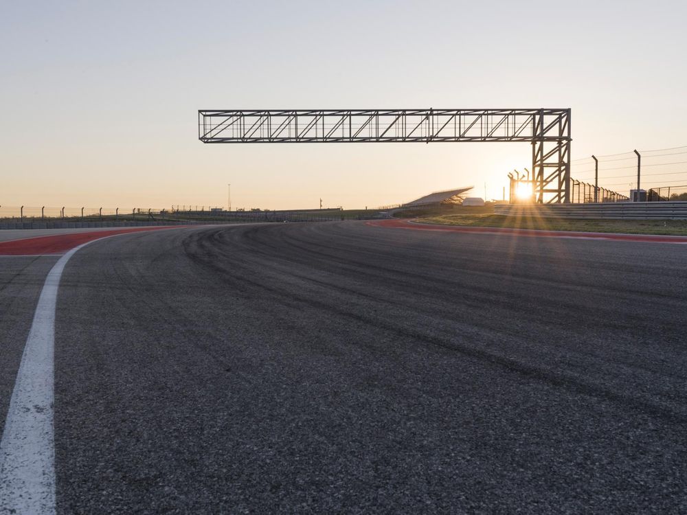 Sunset Motorcycle Race on an Empty Racetrack - HDRi Maps and Backplates