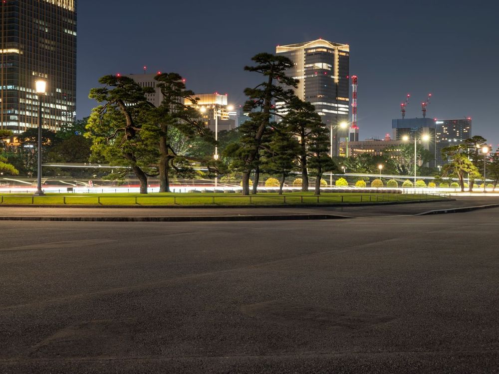 Tokyo Cityscape: A Night Skyline - HDRi Maps and Backplates