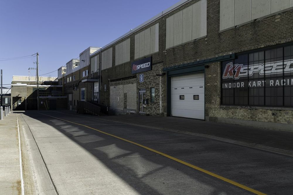 Urban Design in Toronto: Residential Street with Warehouse Building