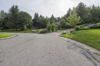 Daytime Suburban Road: Asphalt and Clouds HDRi Maps and Backplates