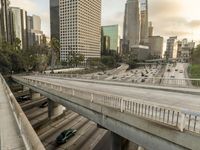 Empty Freeway Leading to Skyscrapers in a Metropolitan Area HDRi Maps ...