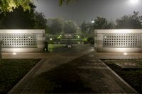 Night Architecture in a Beautifully Illuminated Residential Area HDRi ...