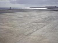 Sunny Spain: Cement Runway with Ocean View HDRi Maps and Backplates