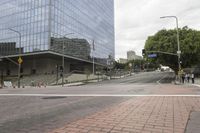 USA: A Low Concrete Brick Asphalt Road HDRi Maps and Backplates