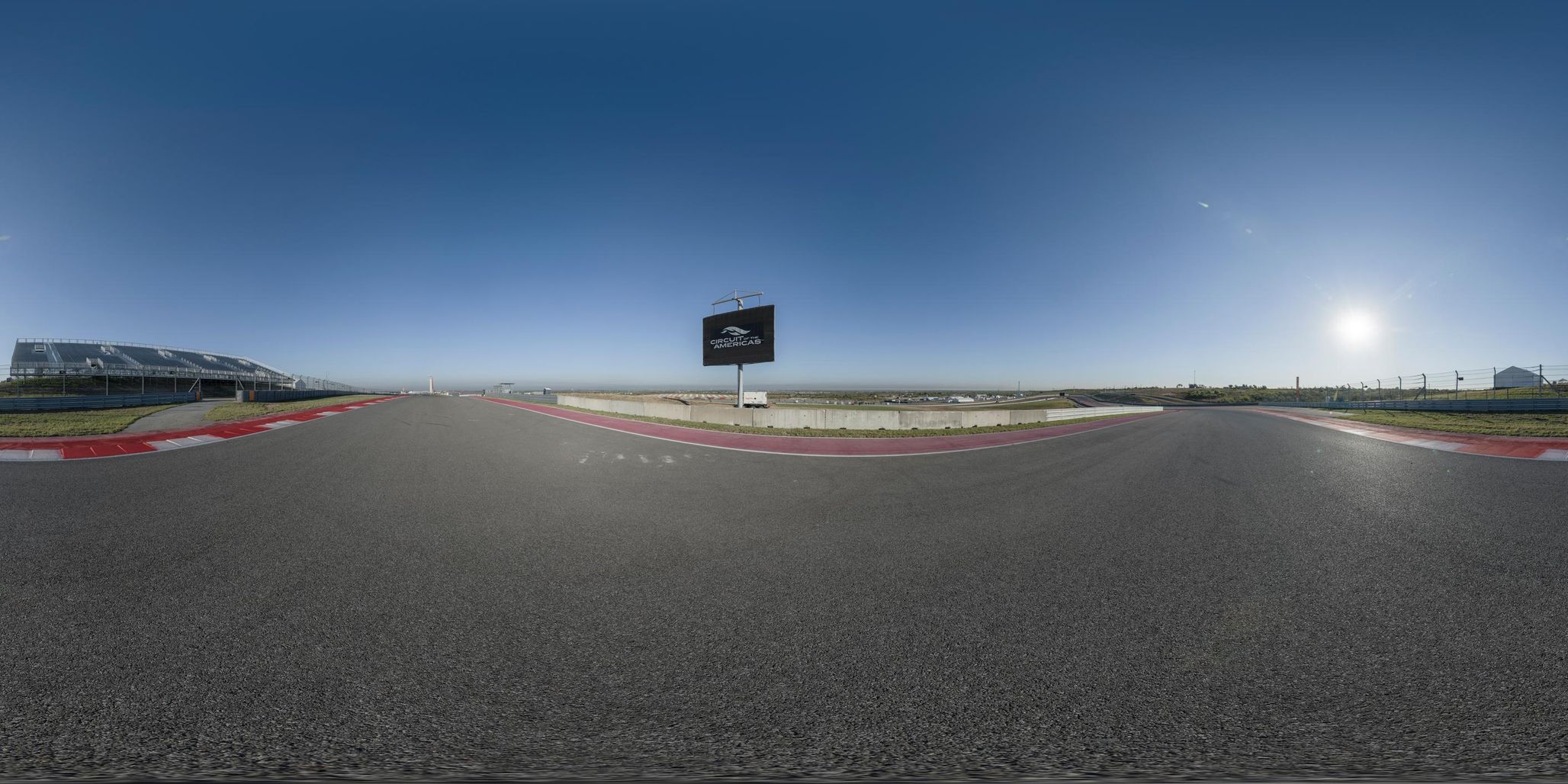 Aerial View of an Empty Racing Track - HDRi Maps and Backplates