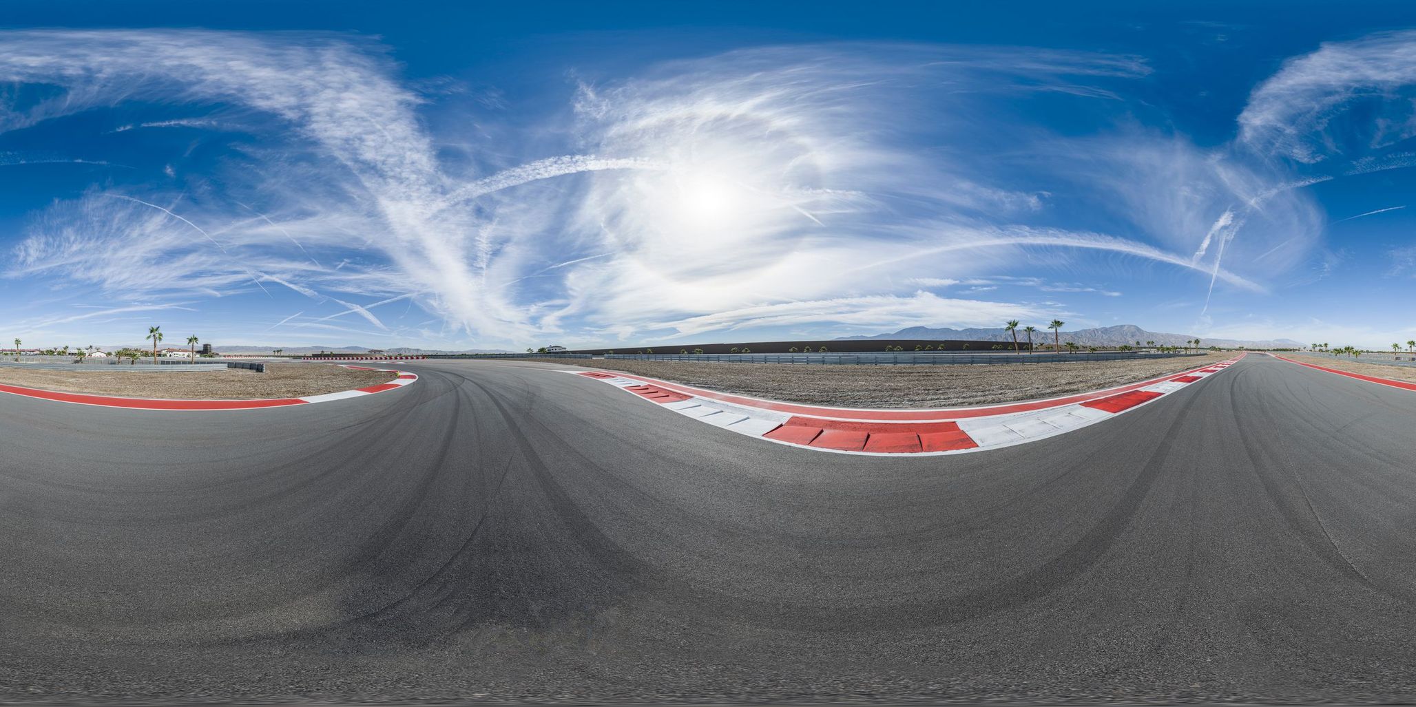 Aerial View of an Elevated Race Track in the USA - HDRi Maps and Backplates