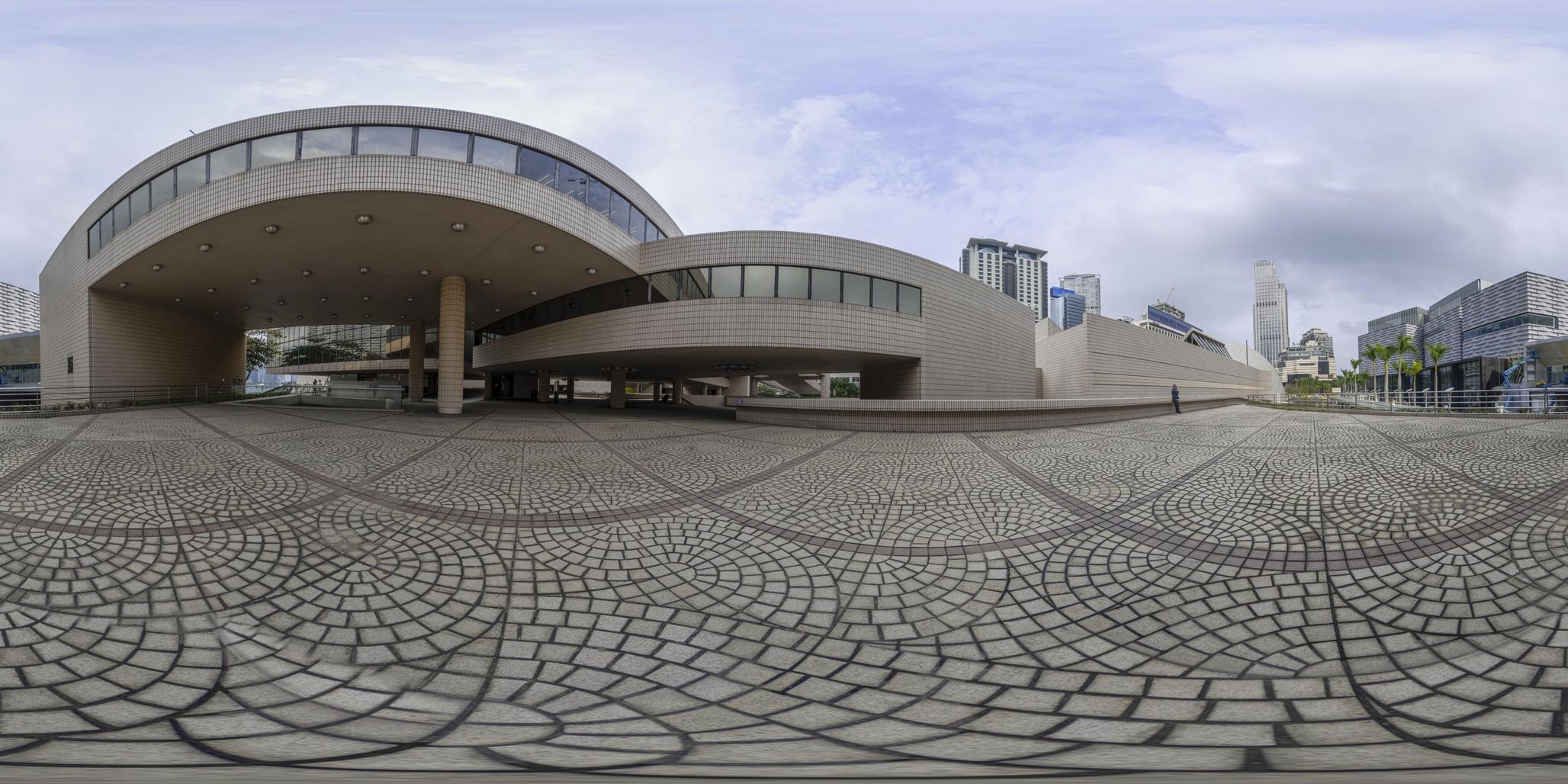 Architectural Building and Walkway: A Unique Pattern - HDRi Maps and ...