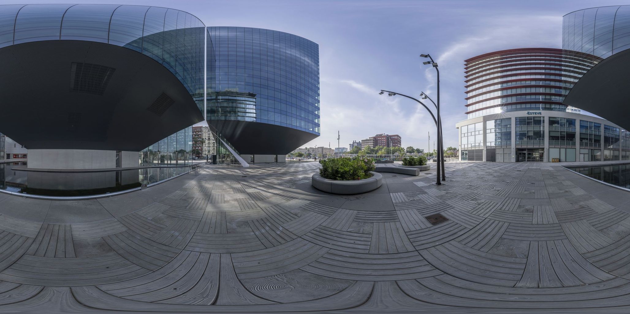 Barcelona's Modern Architecture: A Stunning Urban Plaza - HDRi Maps and ...