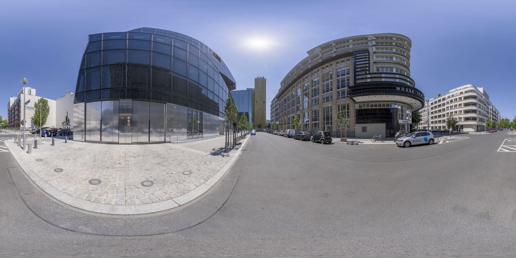 Berlin City Intersection: Office Building in the Distance - HDRi Maps ...