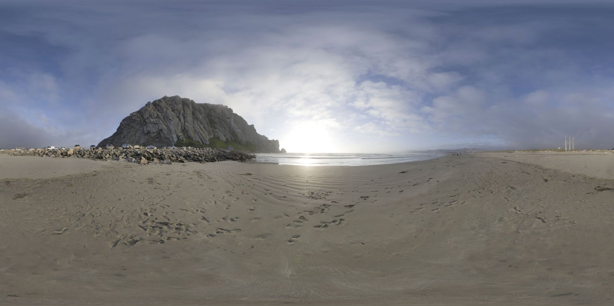 California Coastal Scene: A Sandy Beach by the Ocean - HDRi Maps and ...