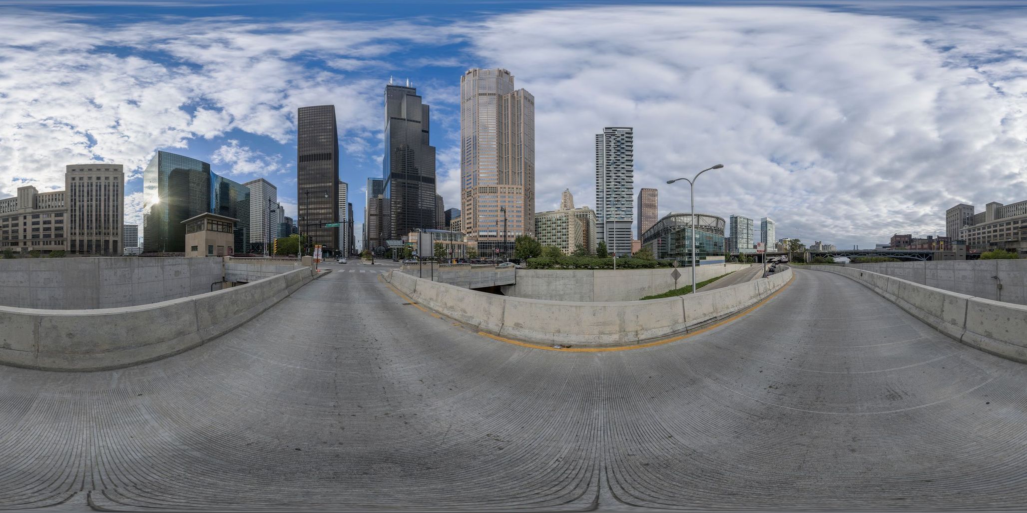 Chicago's Urban Landscape: High-Rise Skyscrapers and City Architecture ...