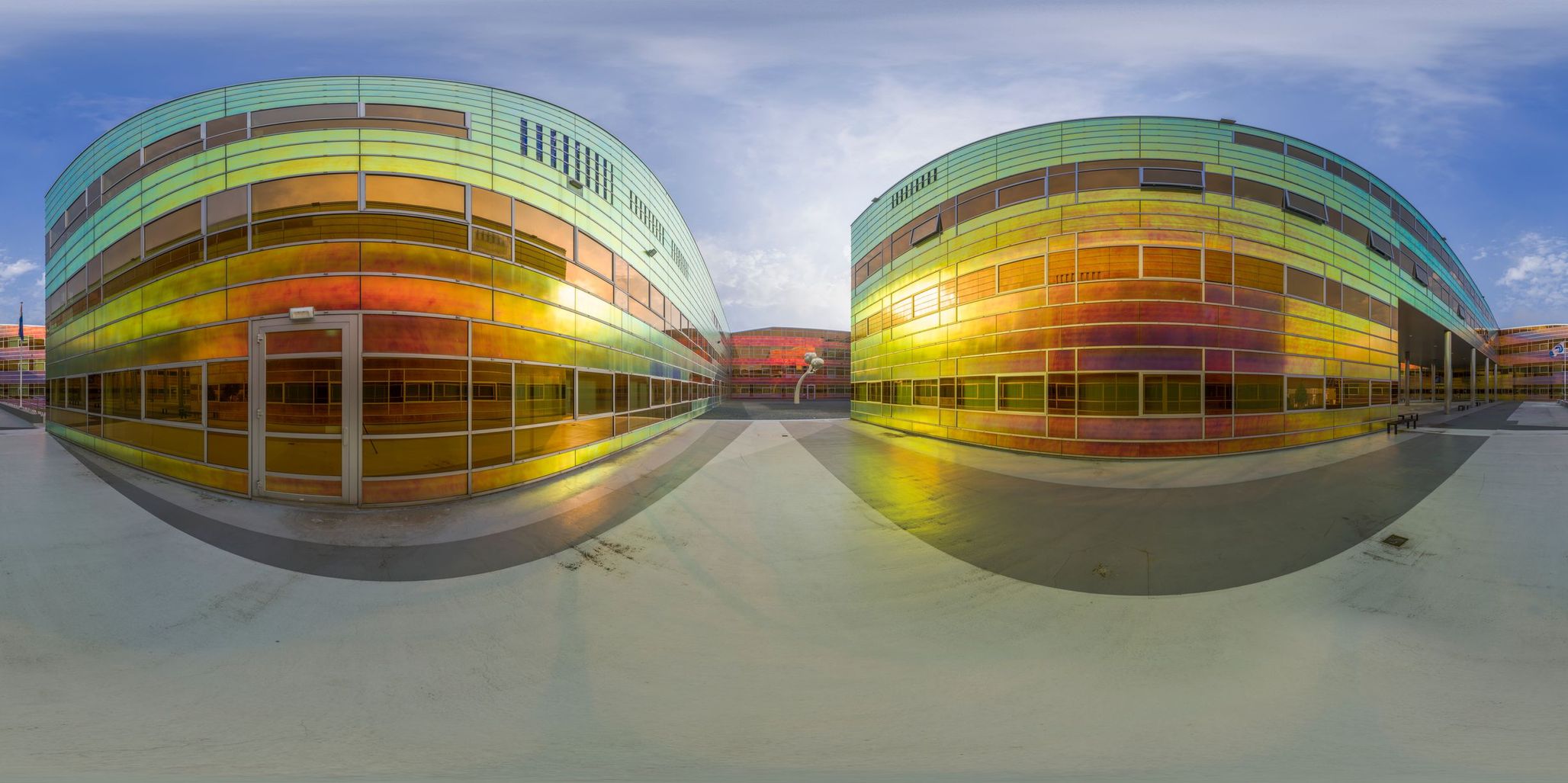 Colorful Building in Holland's Business District - HDRi Maps and Backplates