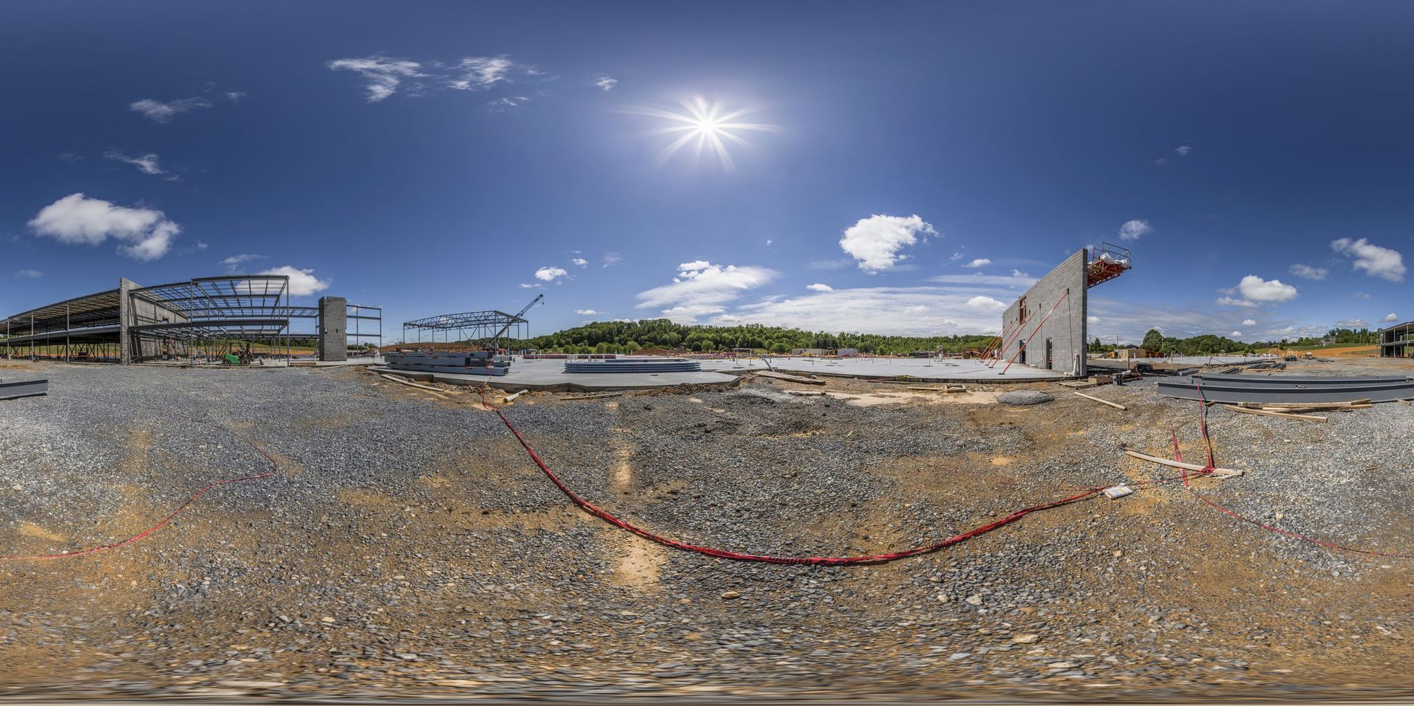 Construction Site Progress: An Aerial View - HDRi Maps and Backplates