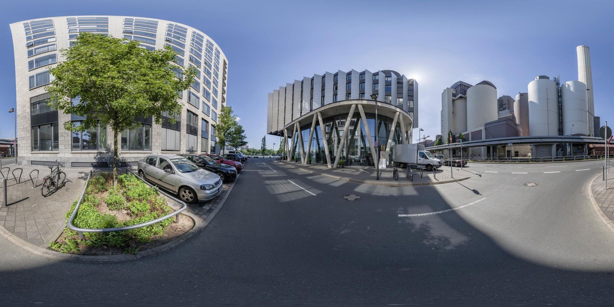 Curved Street Mirror: A Unique Architectural Feature in Frankfurt ...