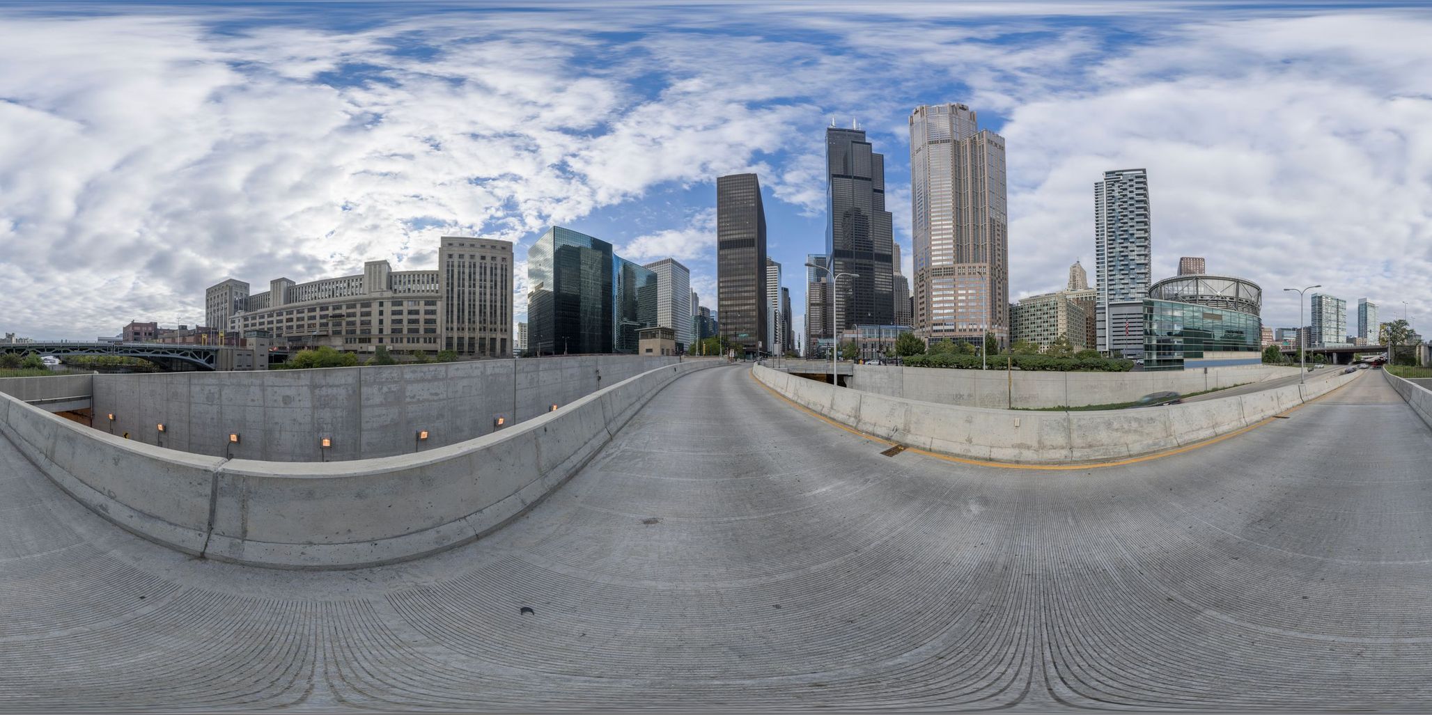 Downtown Chicago, Illinois: Urban Panorama - HDRi Maps and Backplates