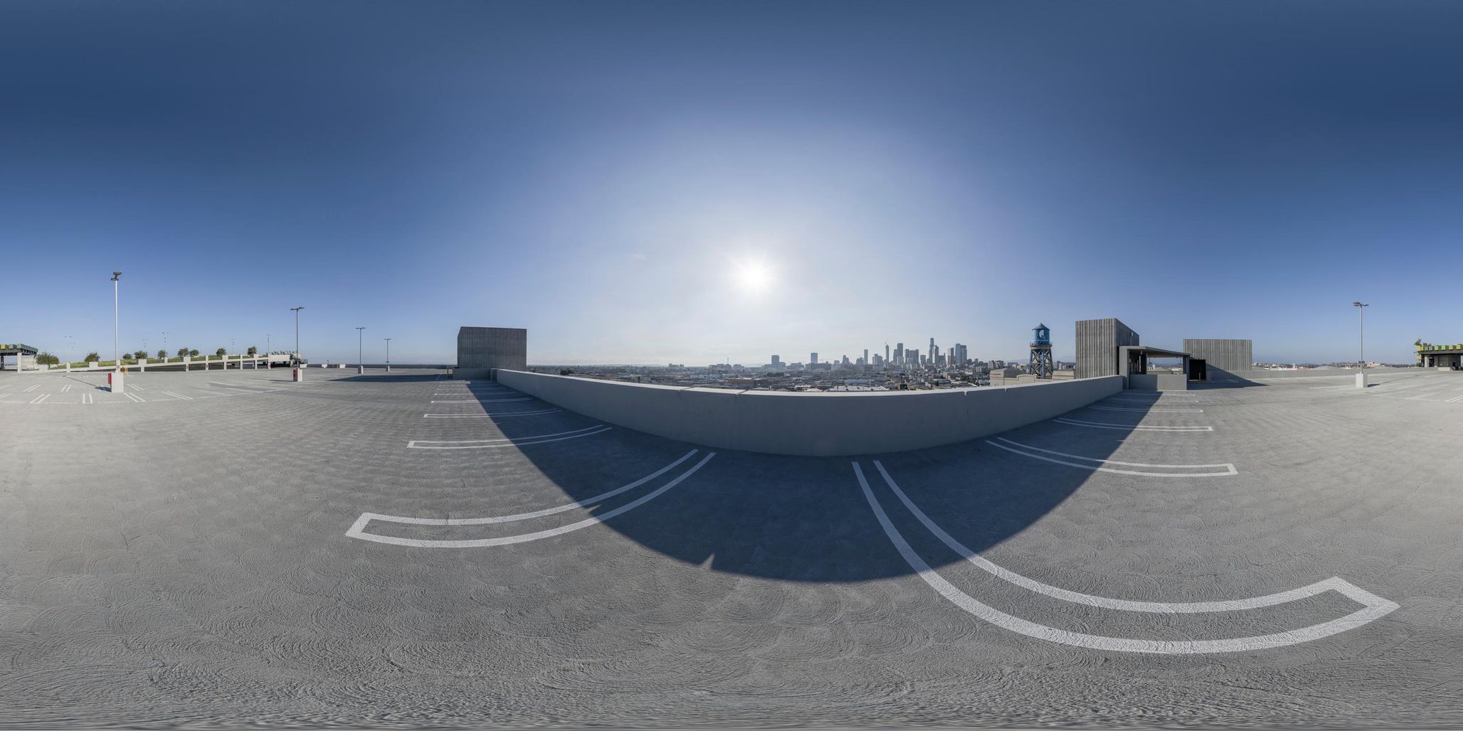 Downtown Cityscape: A Fish-Eye View of a High-Rise Building - HDRi Maps ...