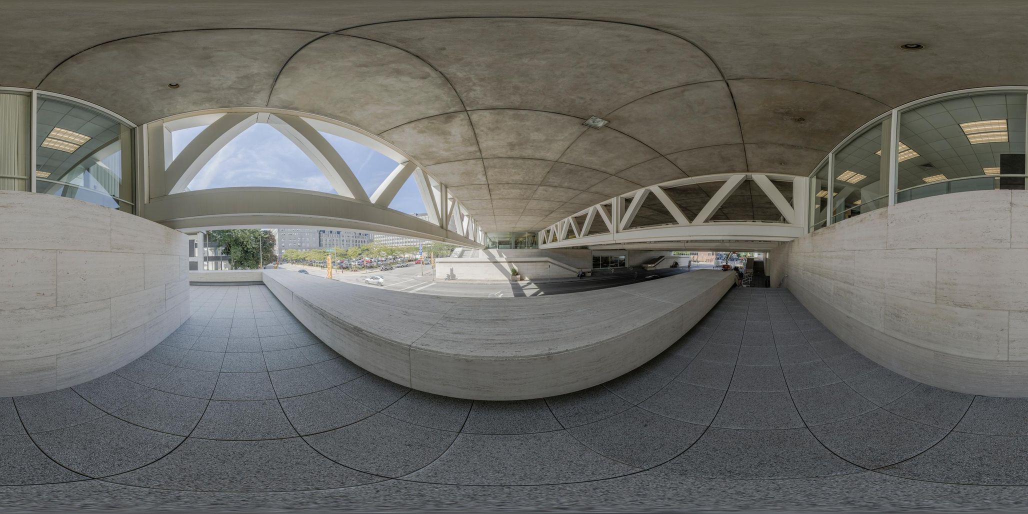 Downtown Milwaukee: A Fisheye View of a Stunning Building Facade - HDRi ...