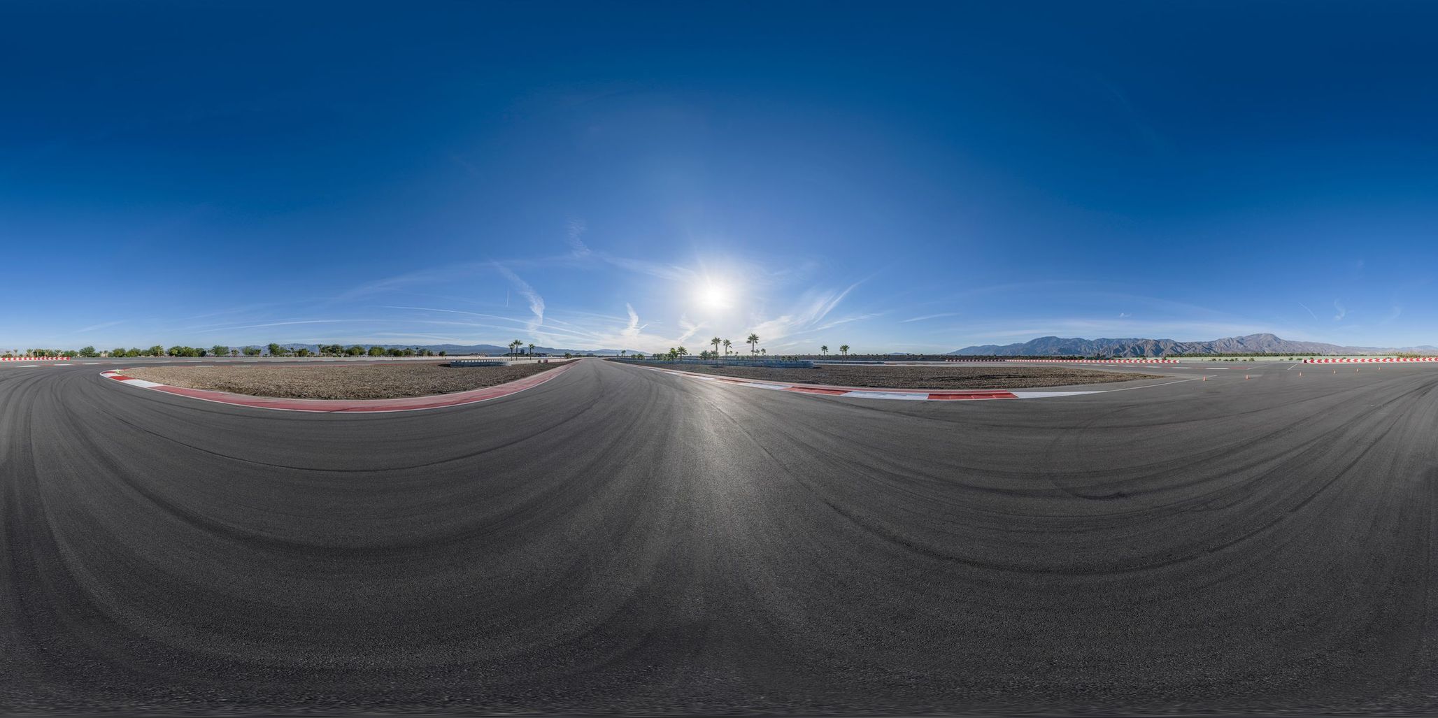 Empty Racetrack in the USA: An Aerial View - HDRi Maps and Backplates