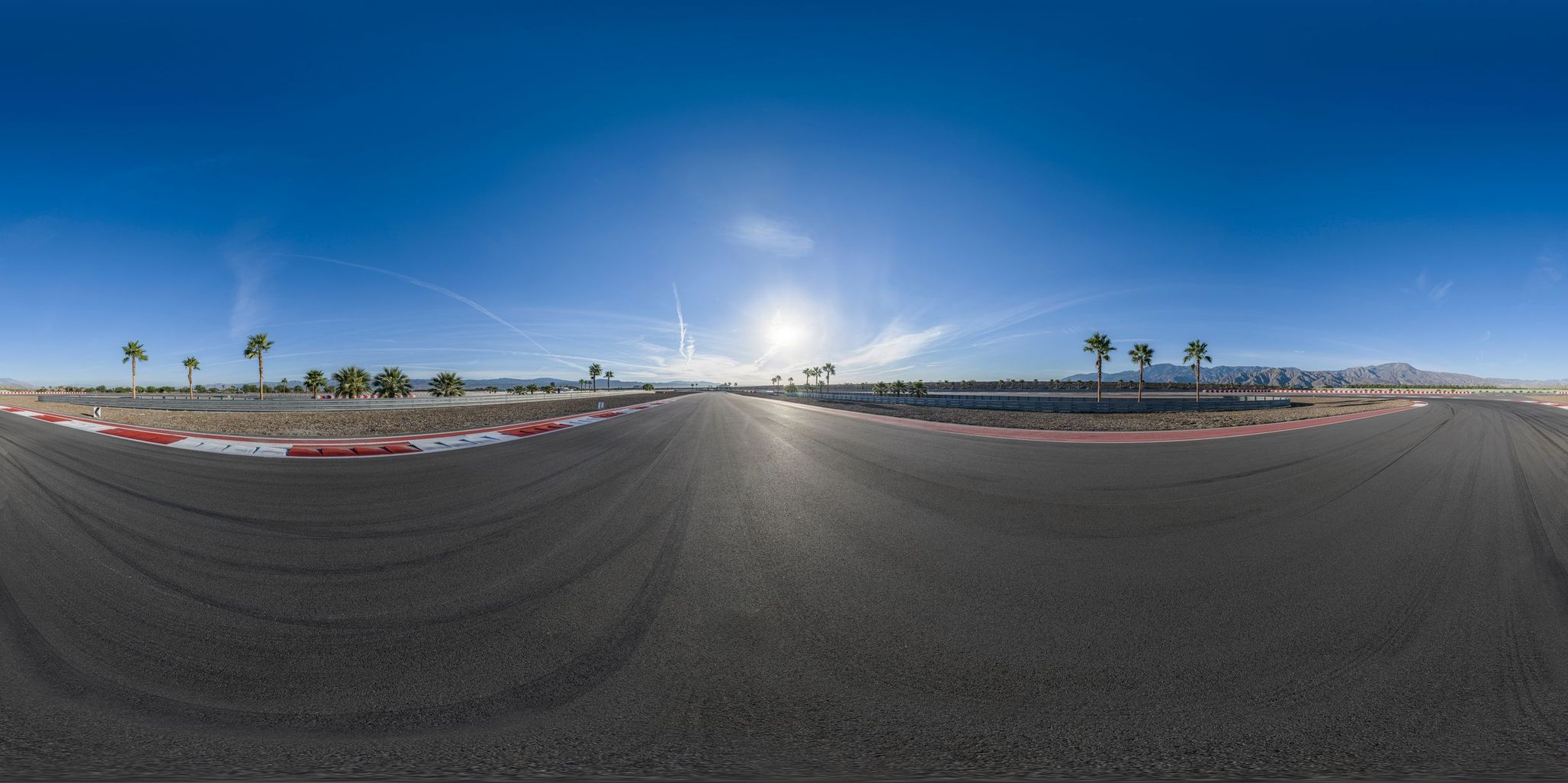 Empty Racing Track in Las Vegas, USA - HDRi Maps and Backplates