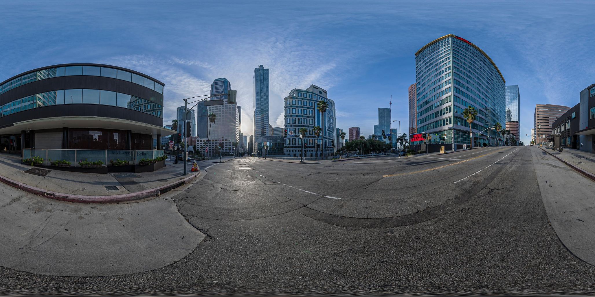 Empty Street Intersection in Downtown Los Angeles - HDRi Maps and ...