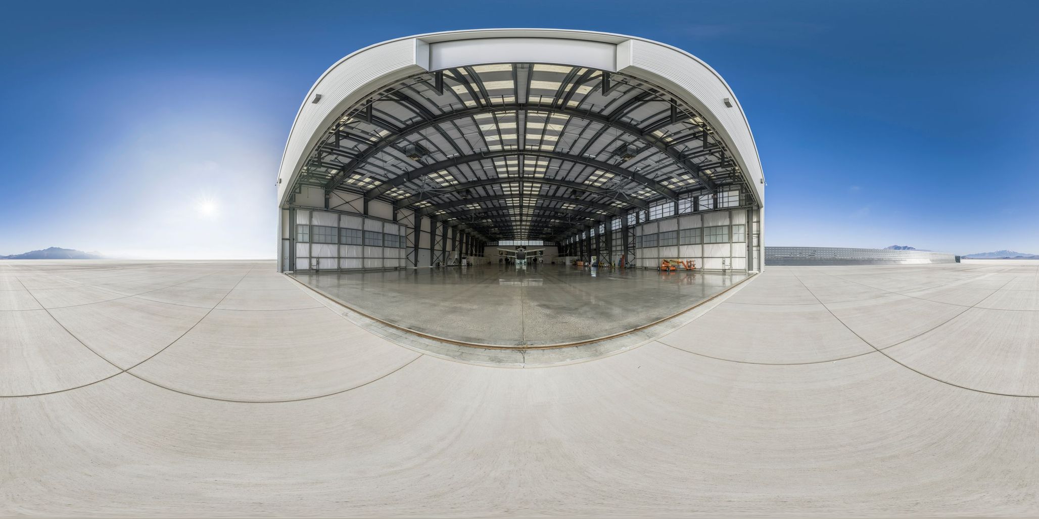 Los Angeles Airfield: Hangar and Airplane - HDRi Maps and Backplates