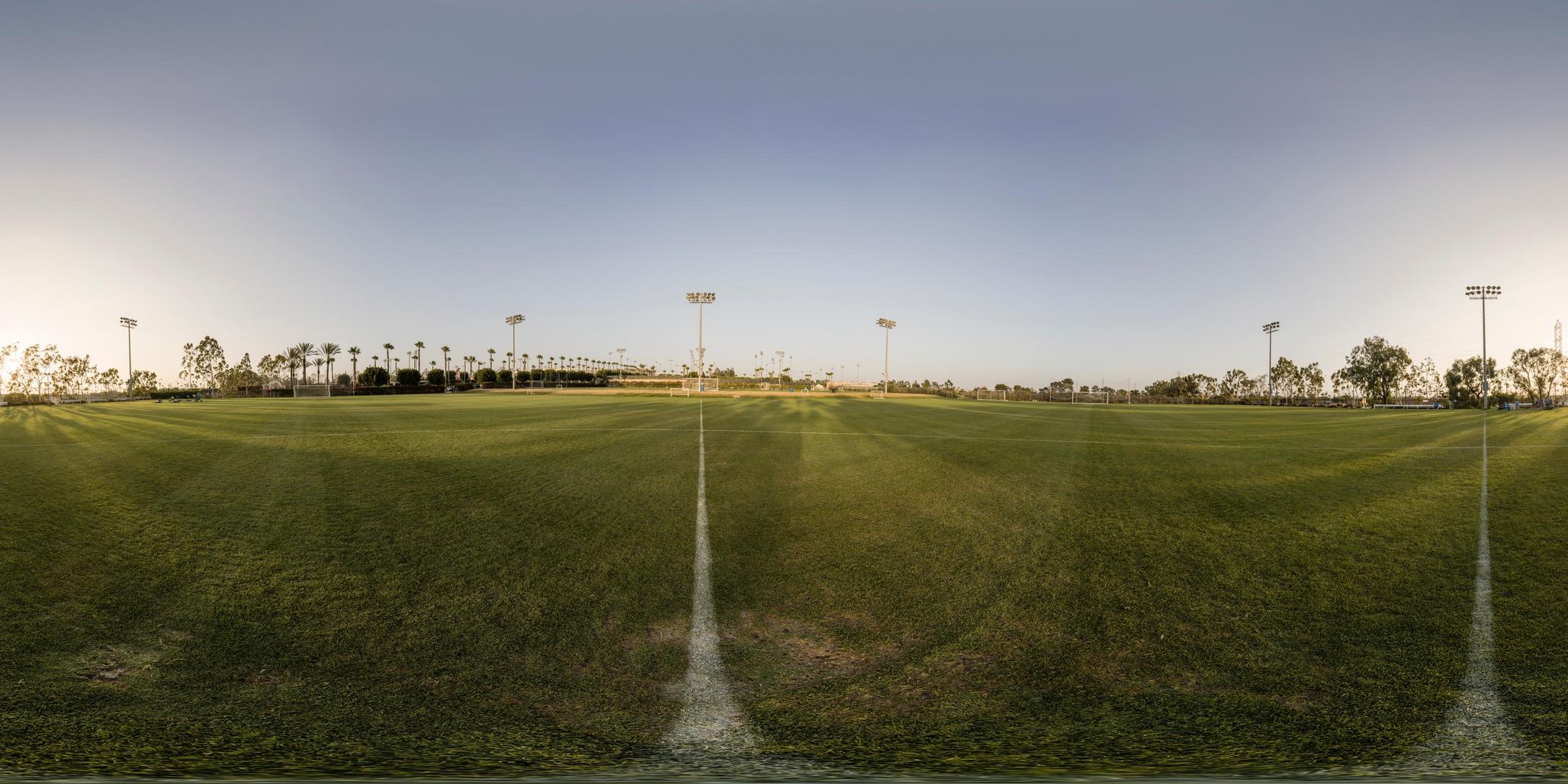 Soccer Field in Los Angeles, California - HDRi Maps and Backplates