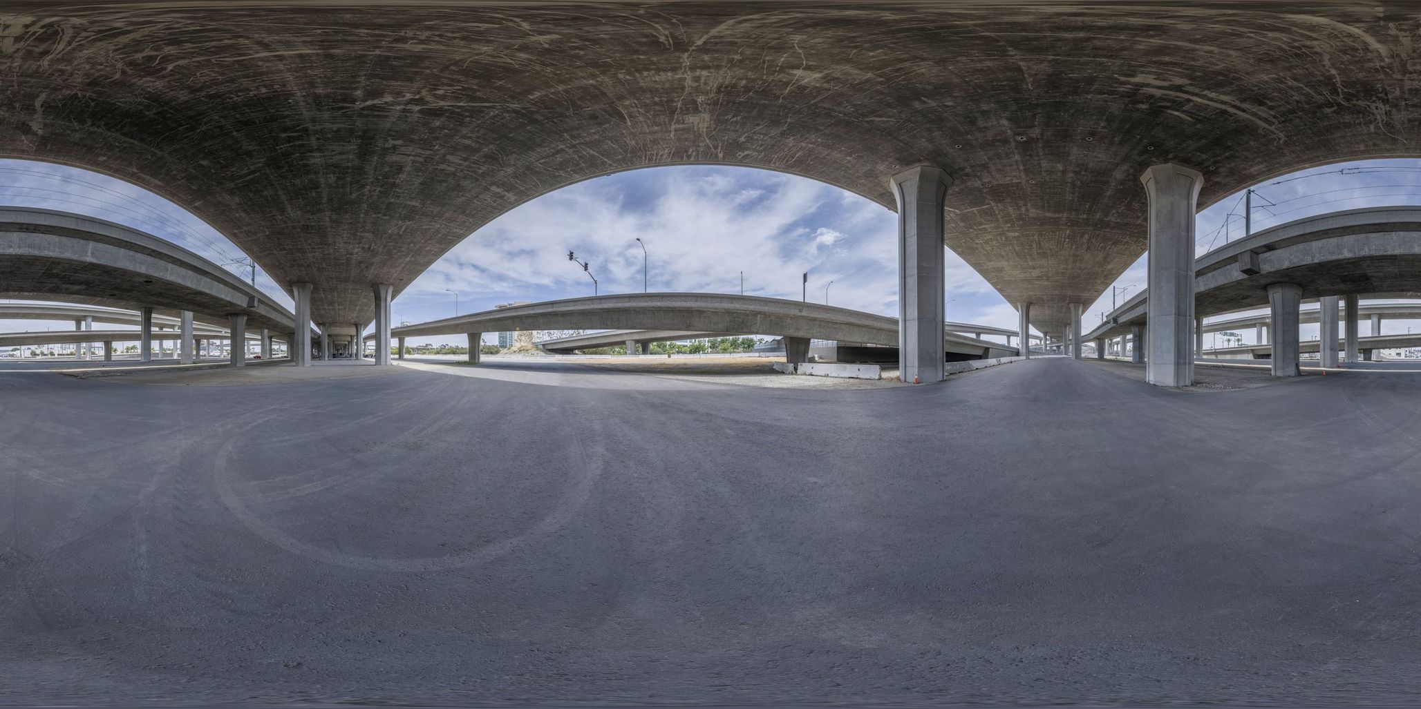 Los Angeles: Highway Overpass Architecture - HDRi Maps and Backplates