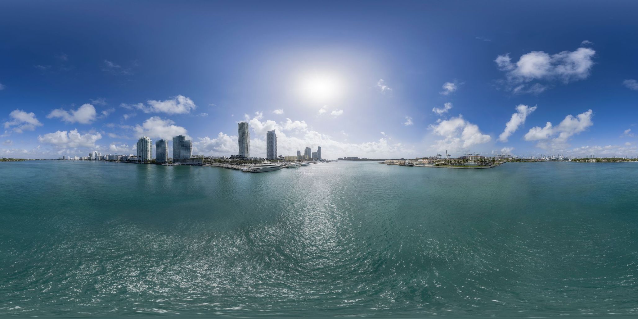 Miami Beach, Florida: Sunrise Over City Buildings - HDRi Maps and ...