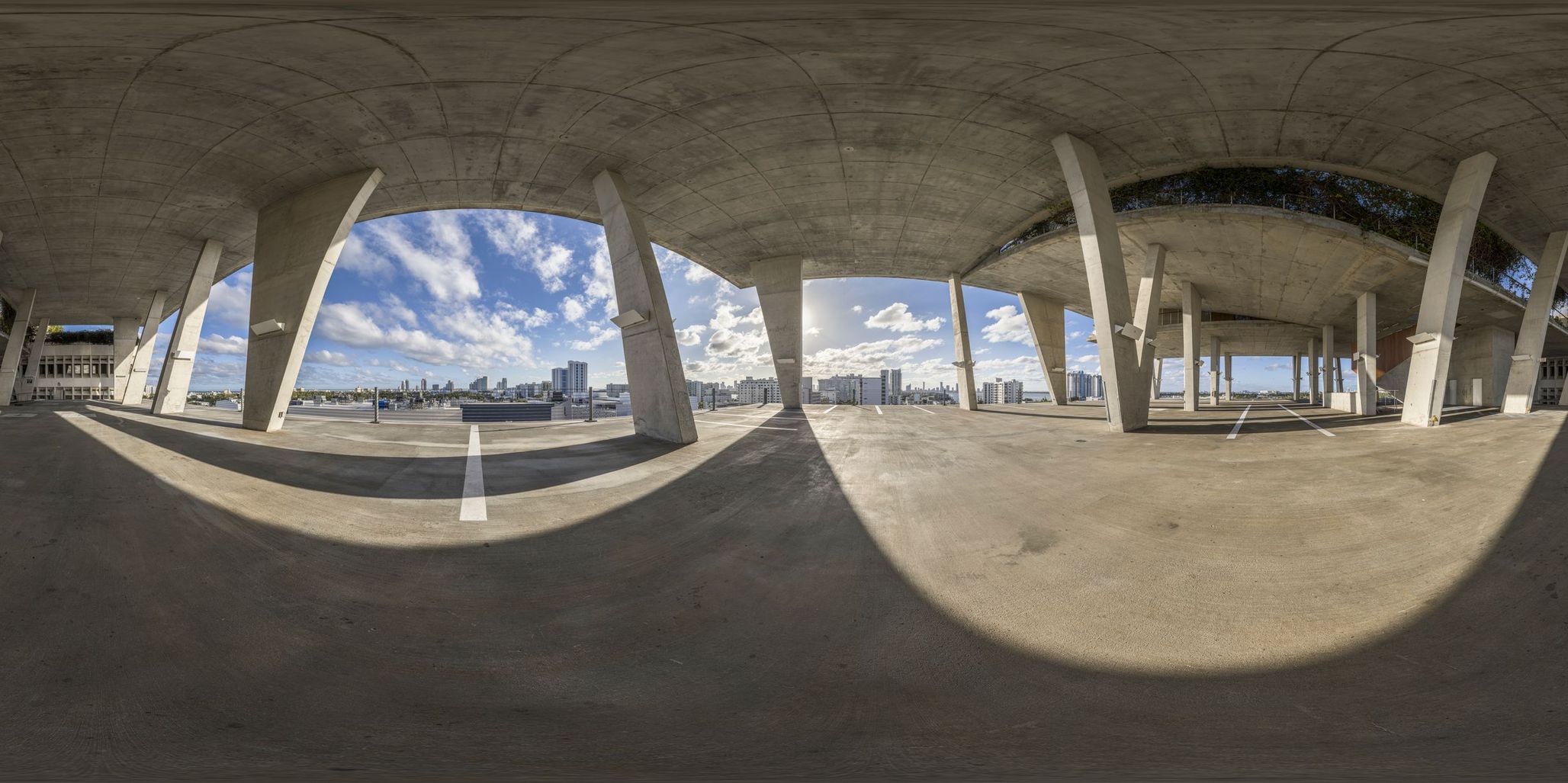 Miami Beach Skate Park: A Concrete Cityscape - HDRi Maps and Backplates