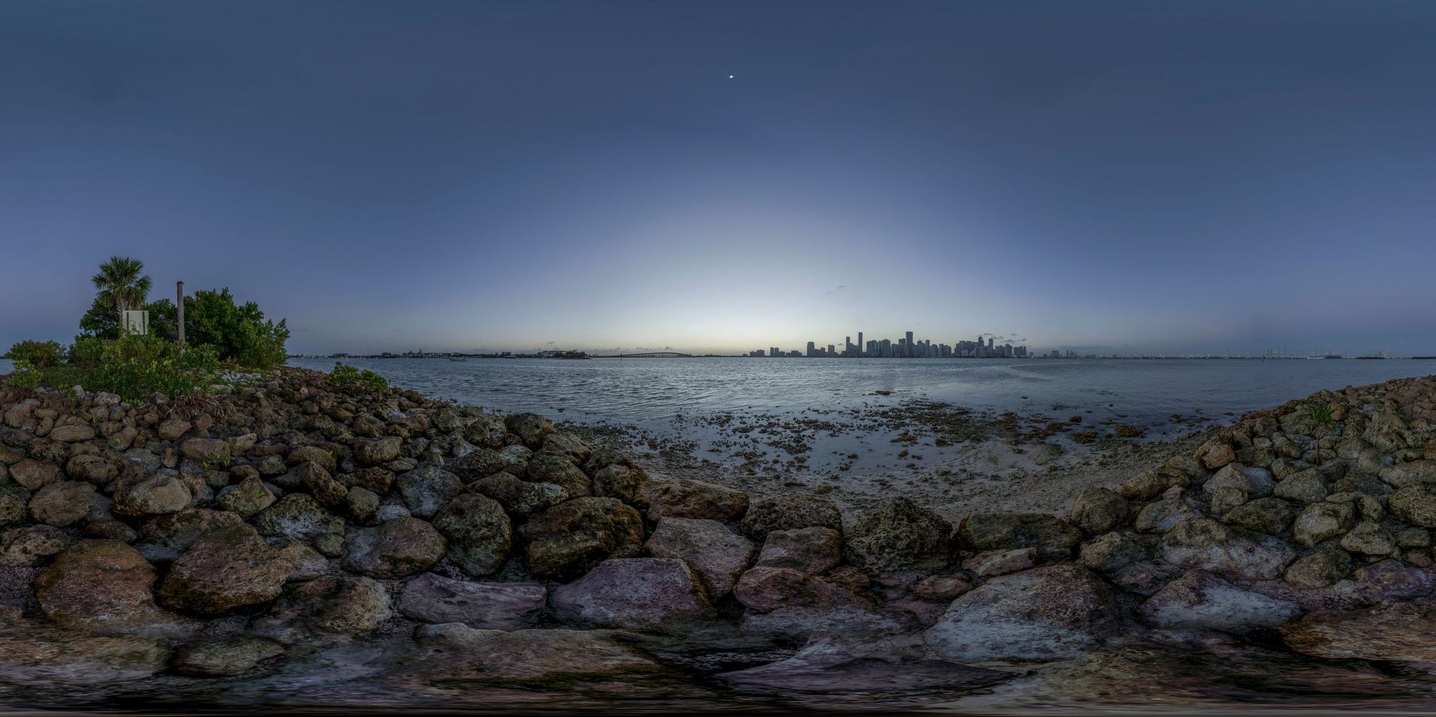 Miami Beach Sunset: City Skyline on the Ocean Shore - HDRi Maps and ...