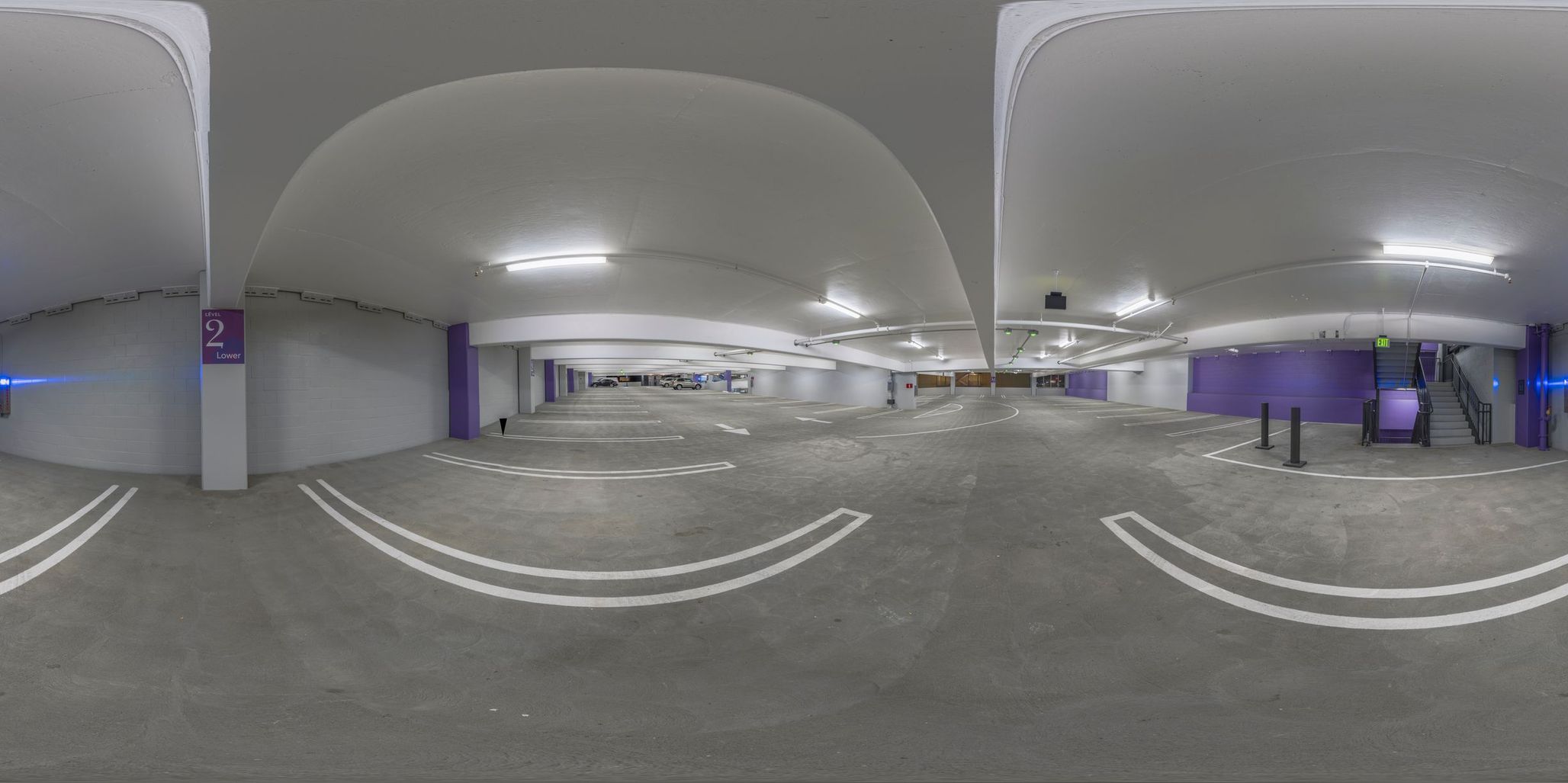 Modern Circular Hall with Ceiling Lights - HDRi Maps and Backplates