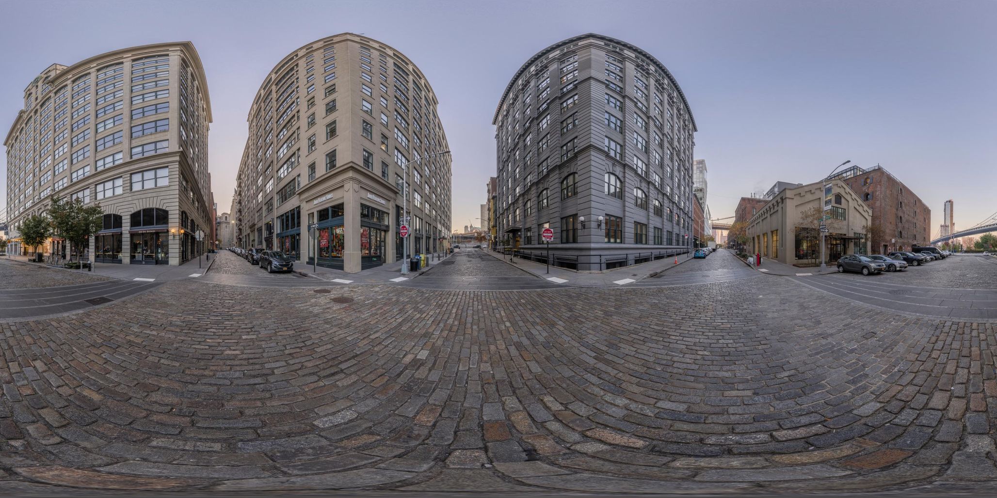 New York City Street Scene with Clear Sky - HDRi Maps and Backplates