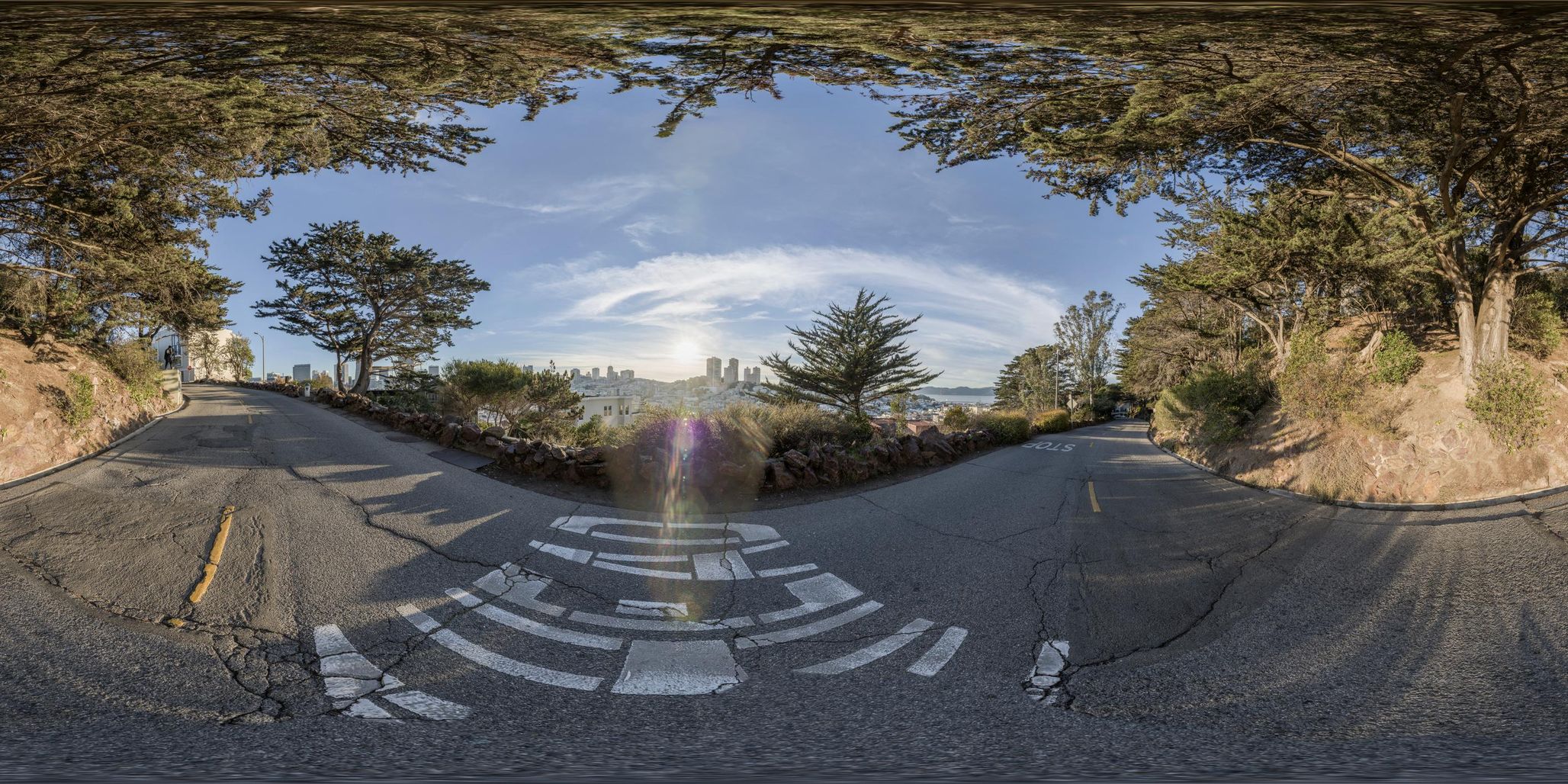San Francisco Street Intersection - HDRi Maps and Backplates