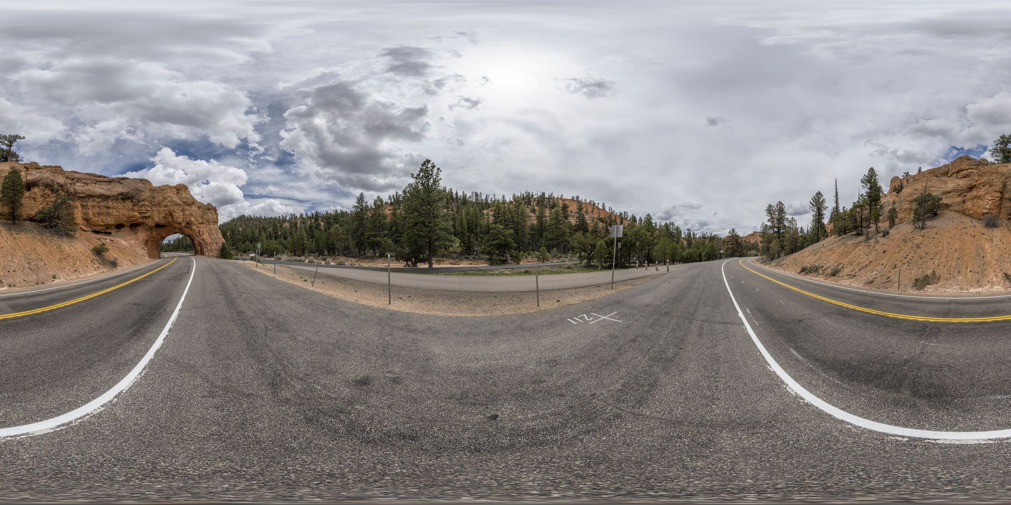 Scenic Road in Utah, USA: Exploring the Red Rock - HDRi Maps and Backplates