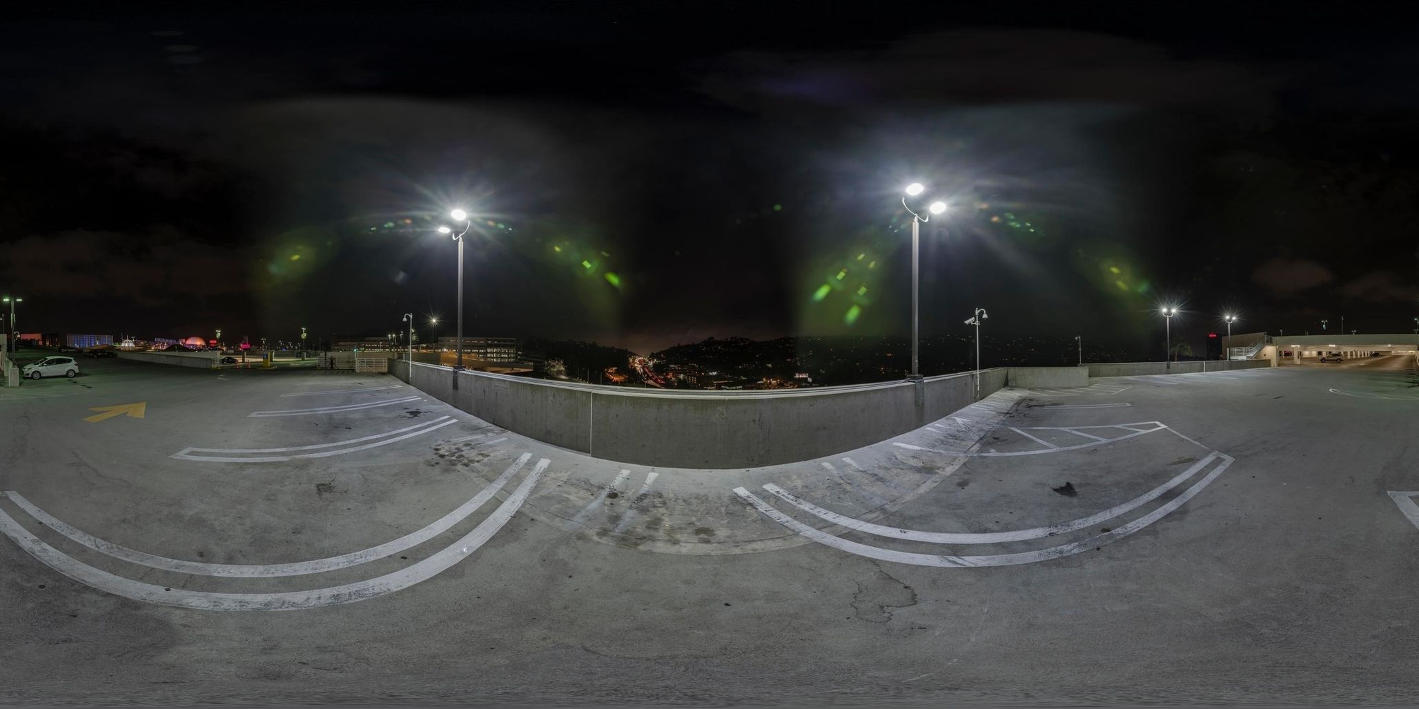 Skateboarder on a Half Pipe in Los Angeles - HDRi Maps and Backplates