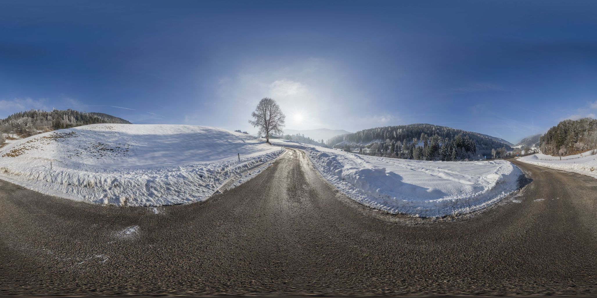 Snowy Roads in the Swiss Alps: A Stunning Mountain Range View - HDRi ...